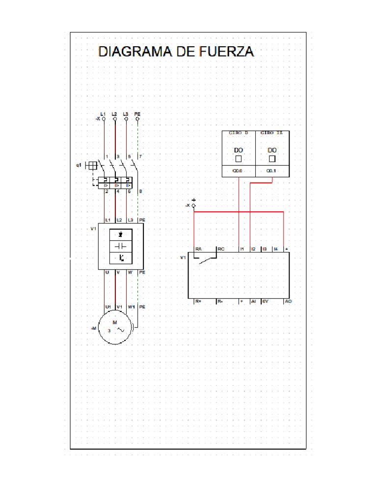 Diagrama de Conexion Con VDF y PLC HC | PDF