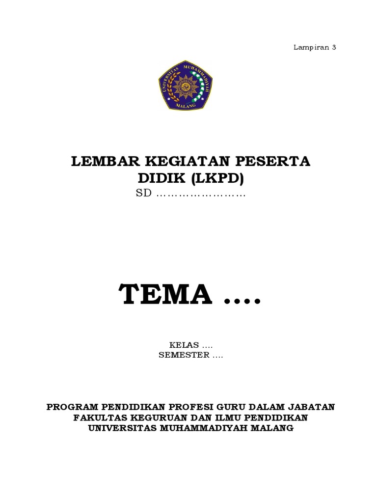 Template LKPD Kreatif untuk SD | PDF