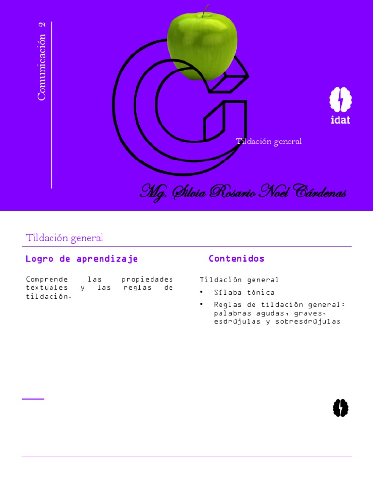 Semana 2 Tildación General | PDF | Idiomas | Estudios de idiomas extranjeros