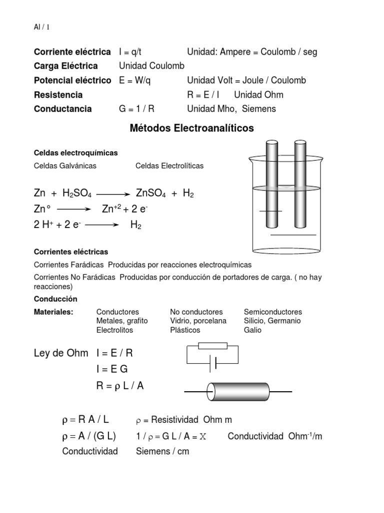 Electroanalitica | PDF | Ph | Electrólito