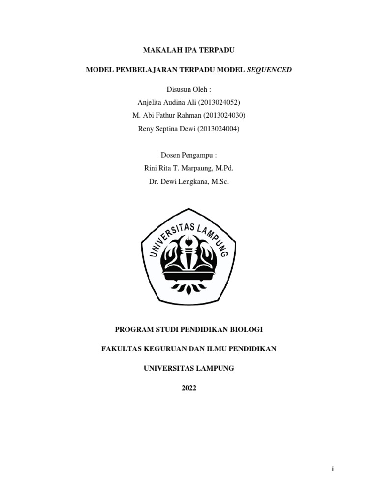 Makalah IPA Terpadu-Kel 4 | PDF