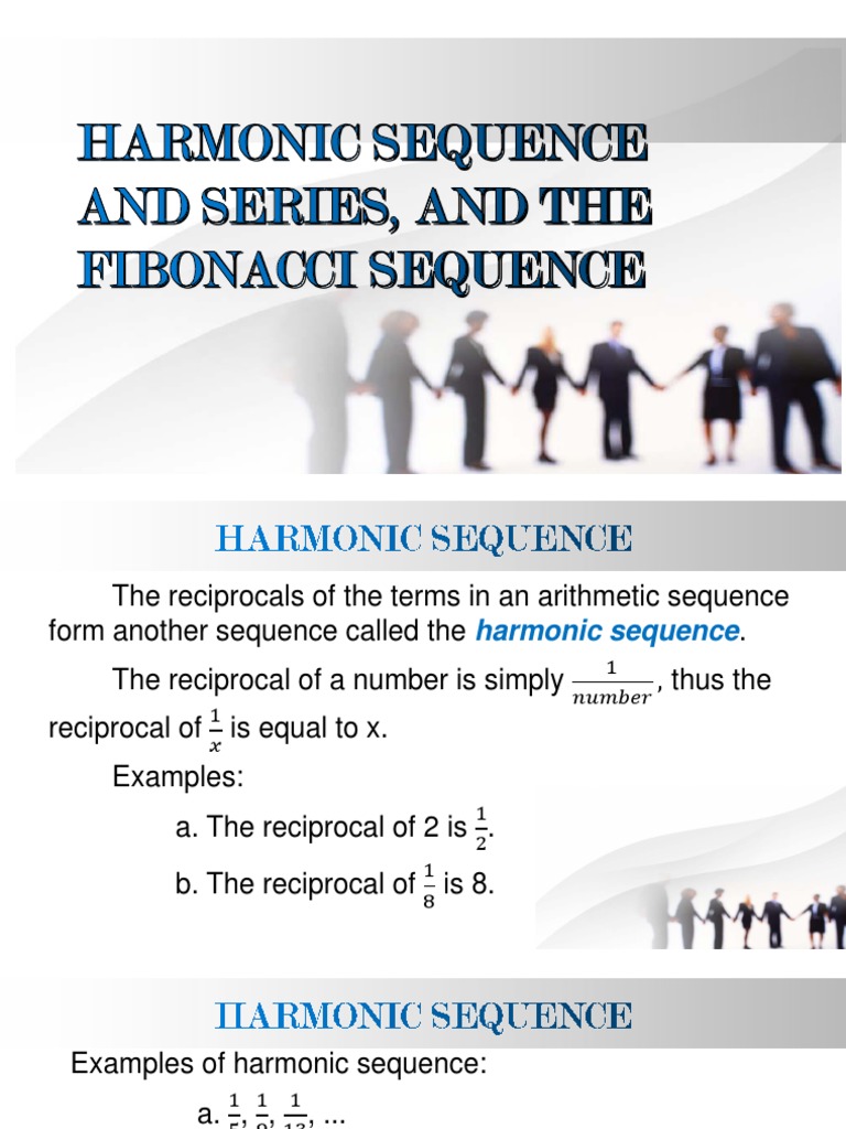 Harmonic Sequence and Series | PDF | Numbers | Mathematical Concepts