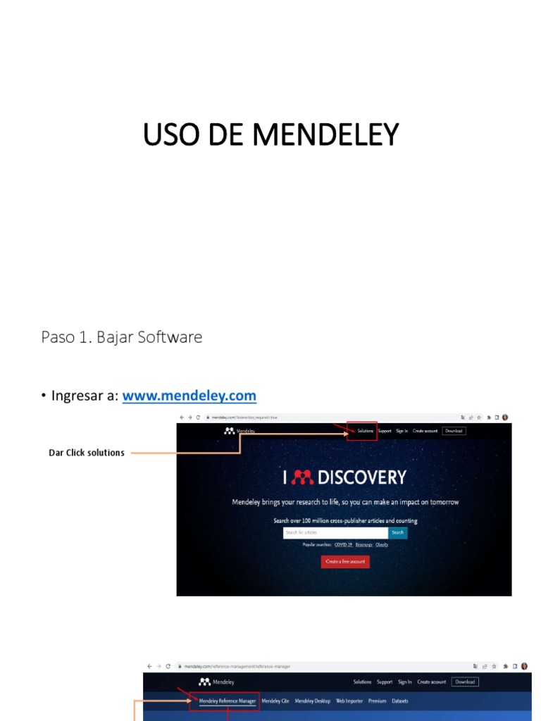 Uso de Mendeley | PDF | Software del sistema | Ingeniería de software
