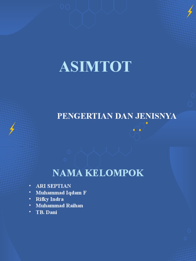 Pengertian dan Jenis Asimtot Fungsi | PDF
