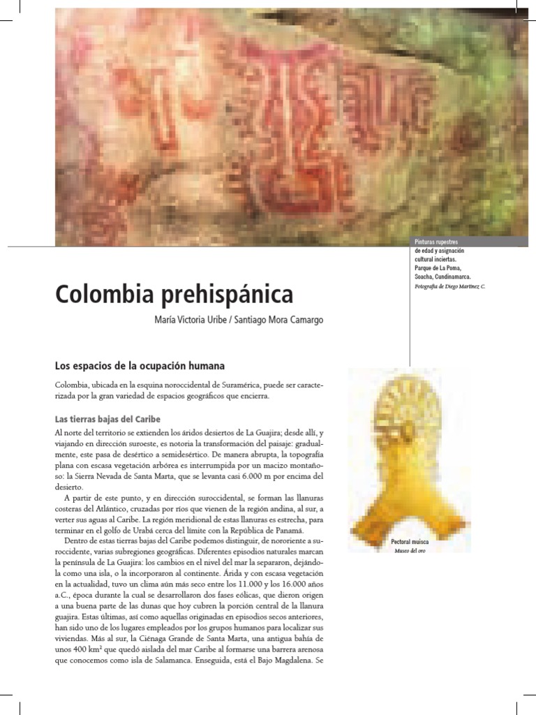 1991 Colombia Prehispánica Uribe y Mora | PDF | Andes | Colombia