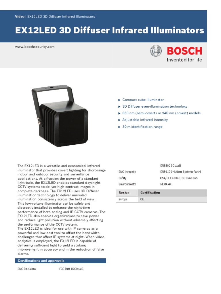 IR Data Sheet enUS 1743399179 | PDF | Infrared | Lighting