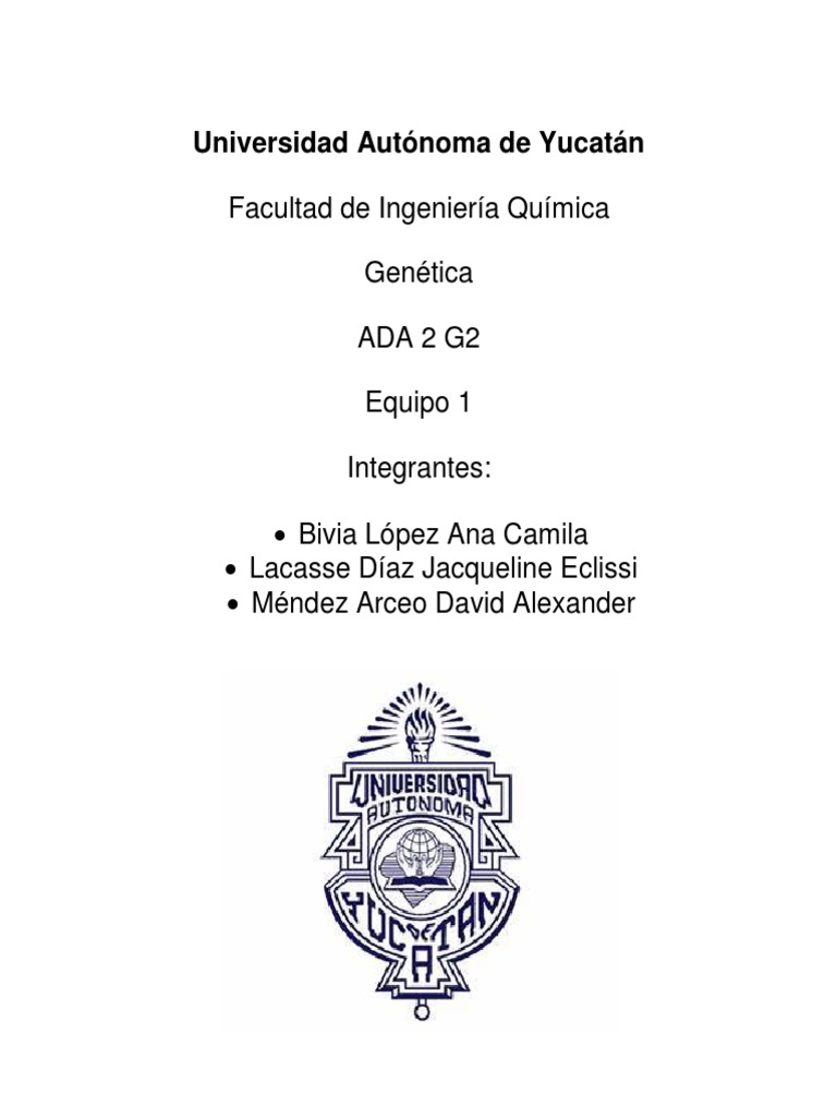 ADA2 Genética Ejercicios | PDF | Dominancia (Genética) | Alelo