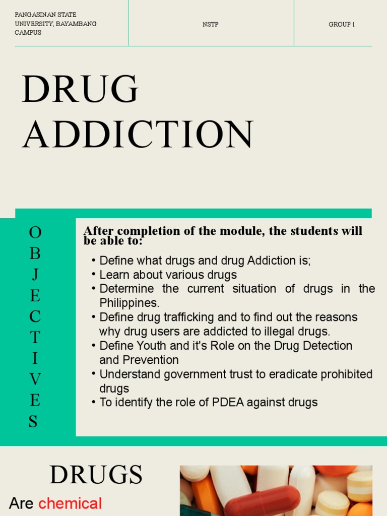 Final PPT NSTP Drug Addiction g1 | PDF | Drugs | Mdma