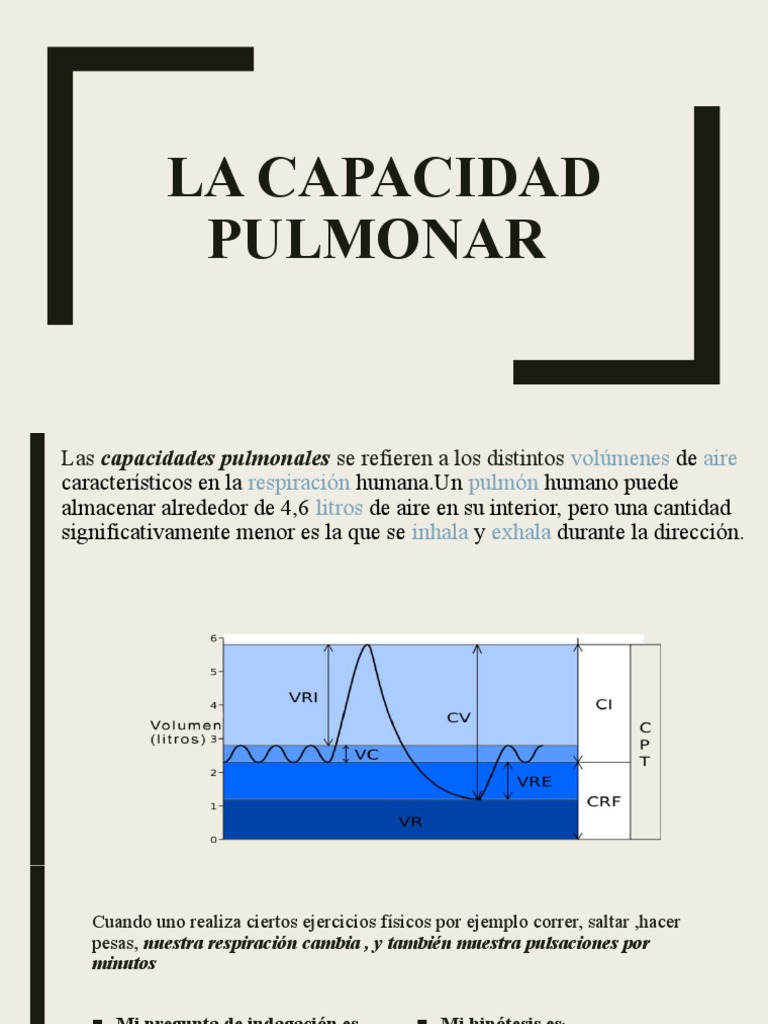 La Capacidad Pulmonar | PDF