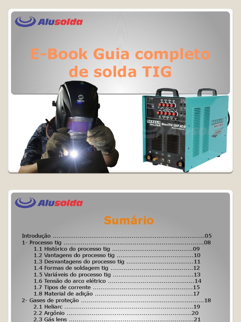 E Book Soldagem TIG | PDF | Tungstênio | Liga
