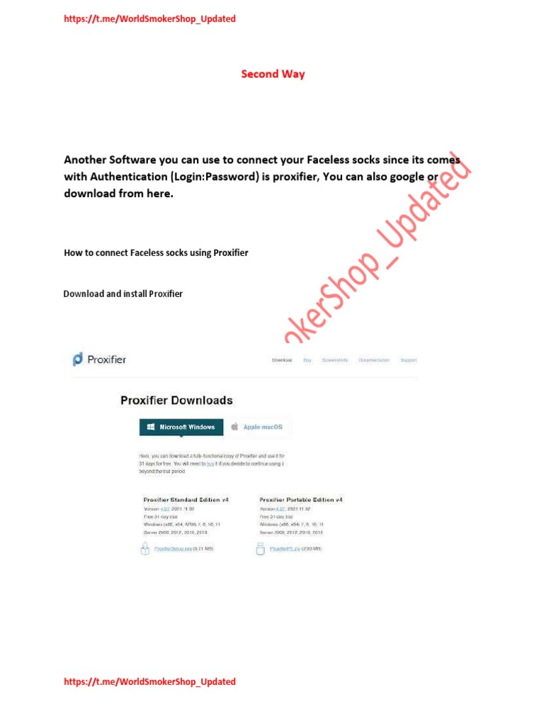 How To Use Sock5 Faceless Method-2 | PDF