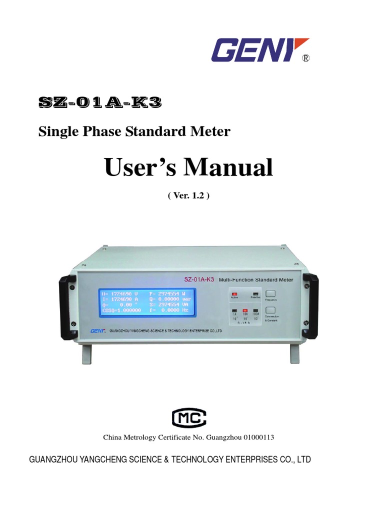 SZ-01A-K3 User Manual - V1.3 | PDF | Analog To Digital Converter ...
