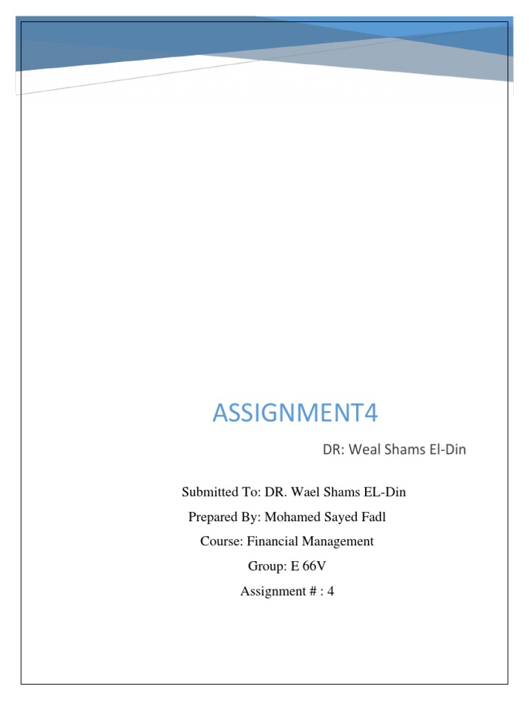 18 - Mohamed Sayed Mohamed Hassan Fadl 18 - Assignment 4 | PDF | Technology & Engineering