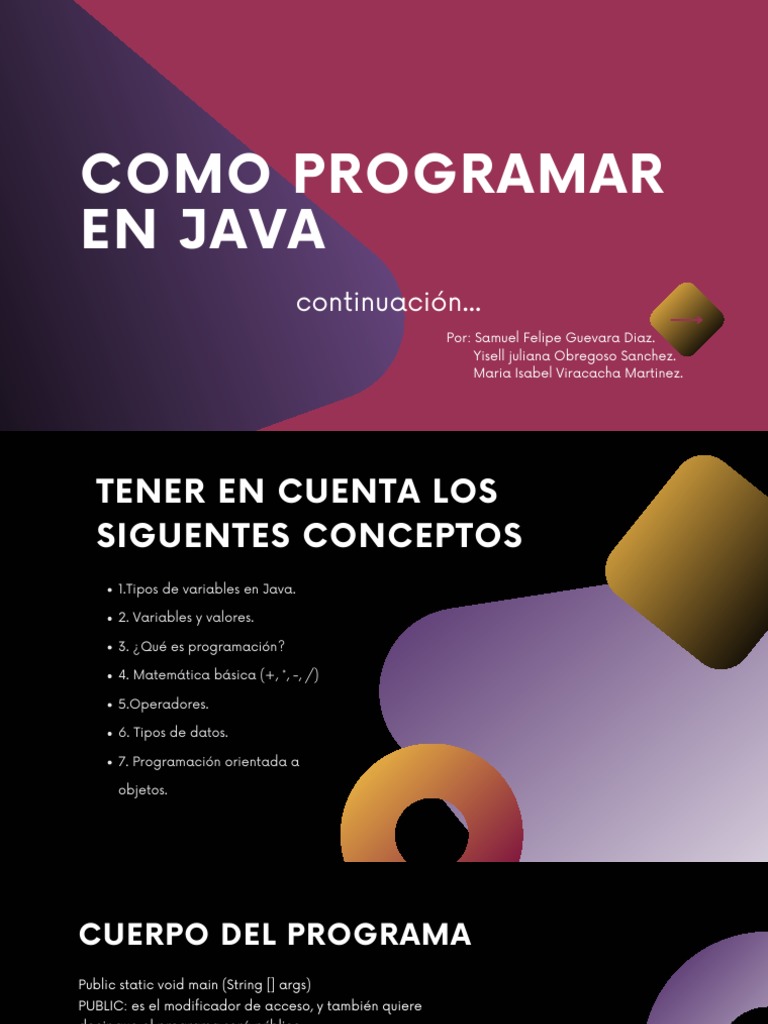 Cómo programar en Java: conceptos básicos | PDF | Lenguaje de programación | Java (lenguaje de ...