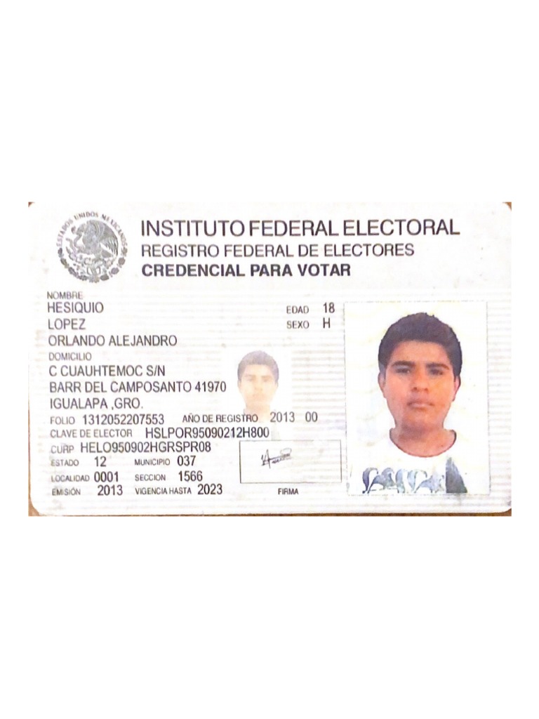 Credencial de Elector | PDF