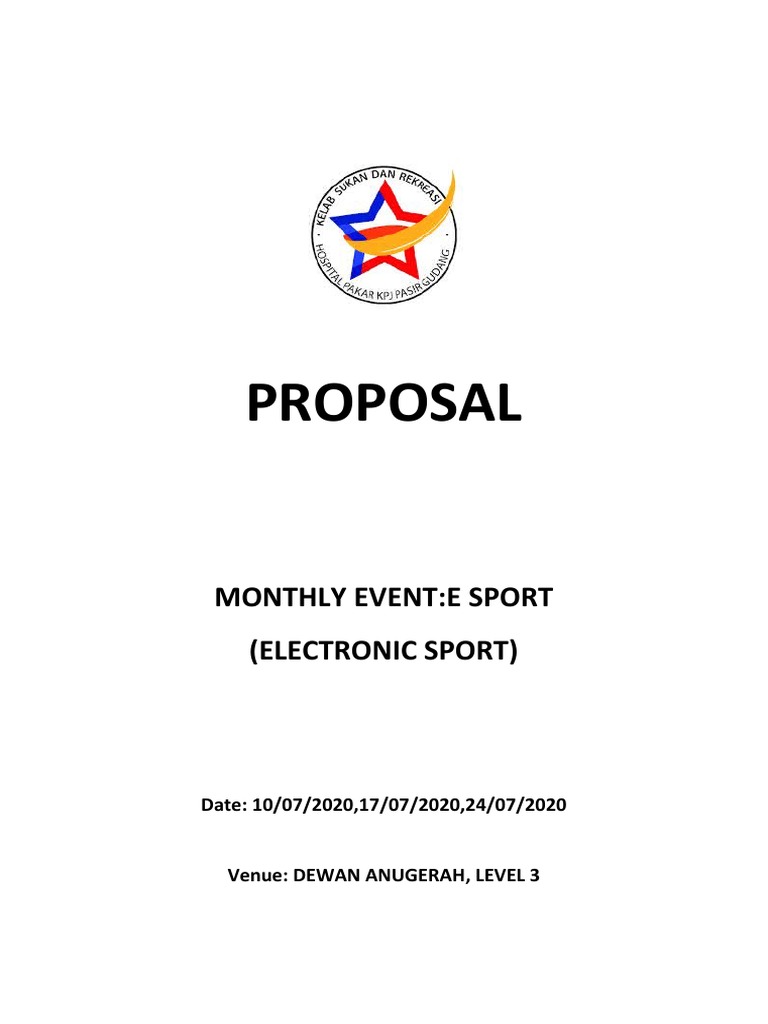 Esport Proposal | PDF | Video Games | Gaming