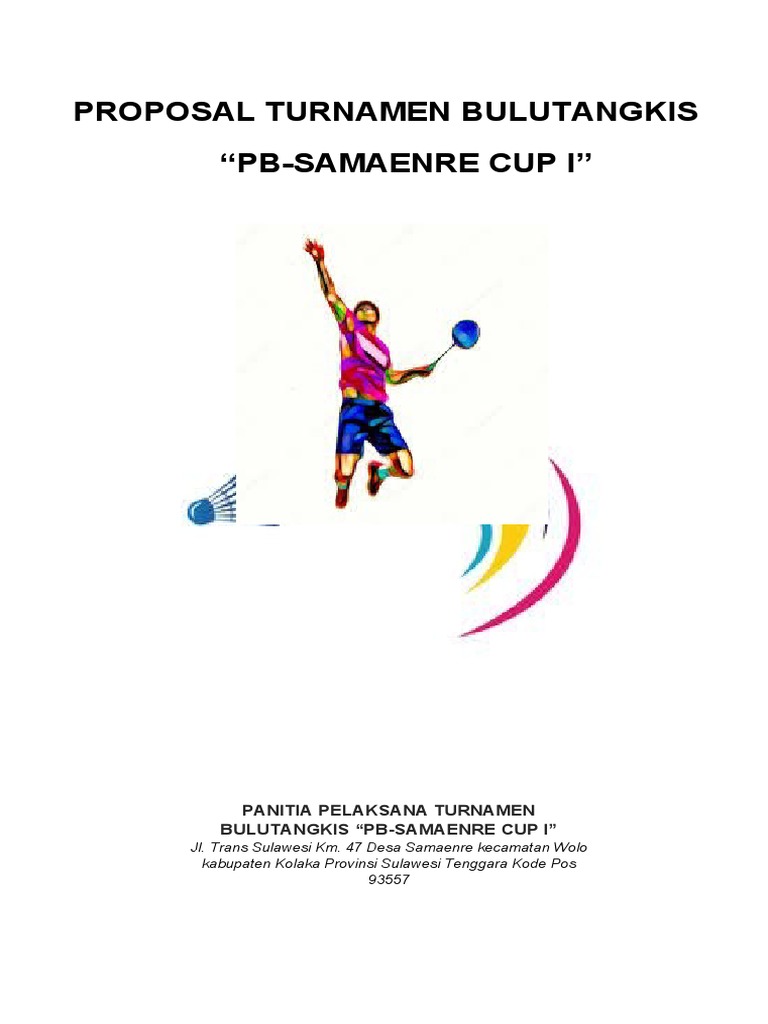 Proposal-Turnamen-Bulutangkis To MITRA CNI | PDF