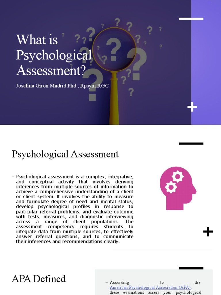 Understanding Psychological Assessment | PDF | Psychology ...
