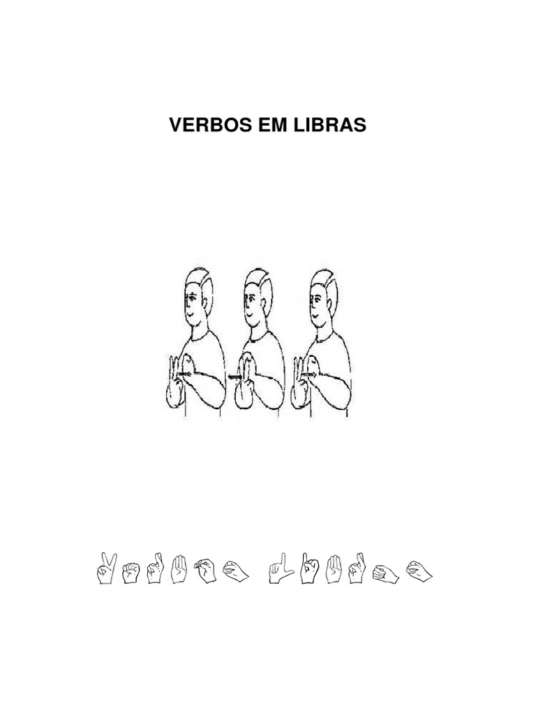 SINALÁRIO LIBRAS - VERBOS de A À Z - CAPOVILLA | PDF