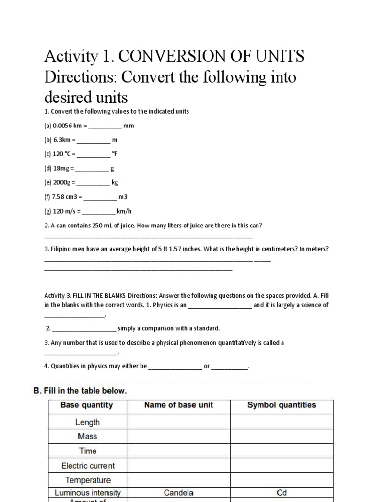 Activity 1 PHYSICS | PDF