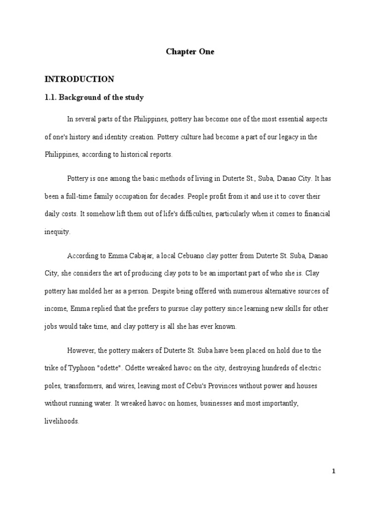 Impact of Typhoon Odette on Pottery Livelihoods | PDF | Survey ...