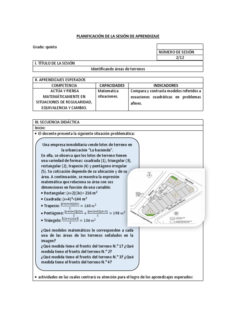 Mat5 4 B Sesion 02 | PDF | Ecuaciones | Ecuación cuadrática