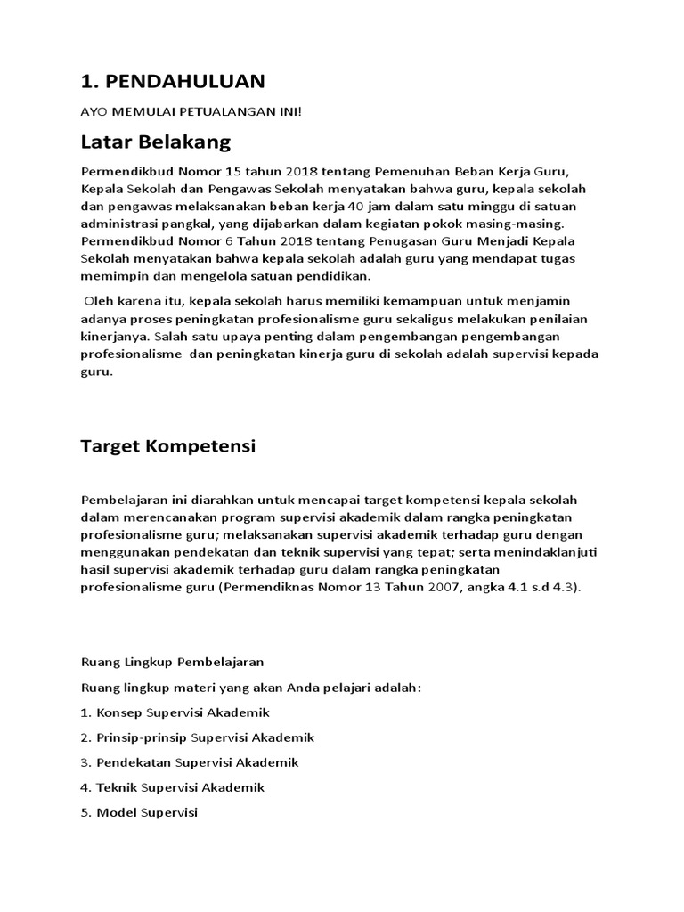 Memahami Teori Supervisi Akademik | PDF