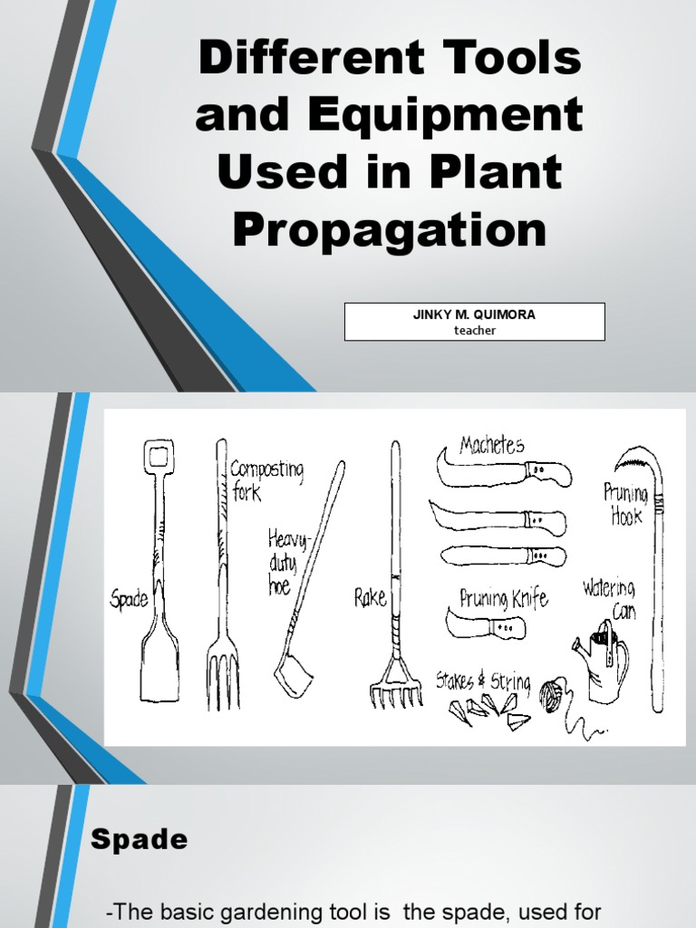 Different Tools and Equipment Used in Plant Propagation | Download Free ...