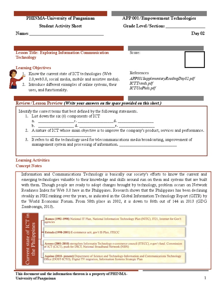 App001 Student Day02 | PDF | Educational Technology | Information And Communications Technology