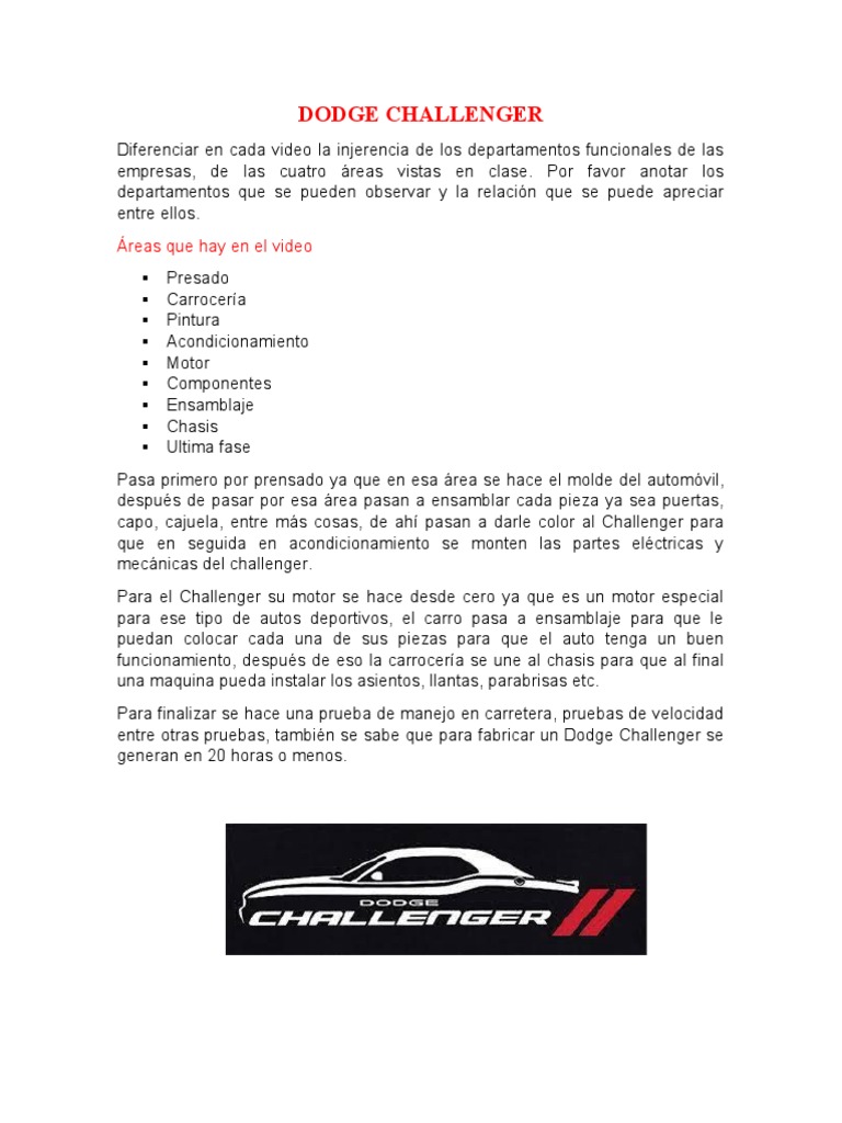 Dodge Challenger | PDF