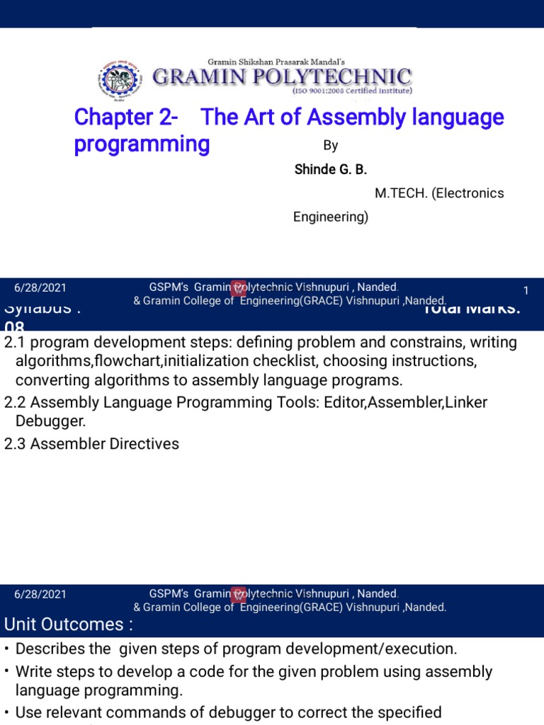 MIC Chapter 2 | Download Free PDF | Assembly Language | Programming