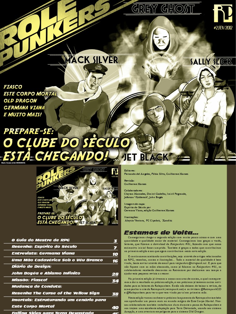 RolePunkers 2 Esprito Do Sculo | PDF | Jogos de RPG | Tempo