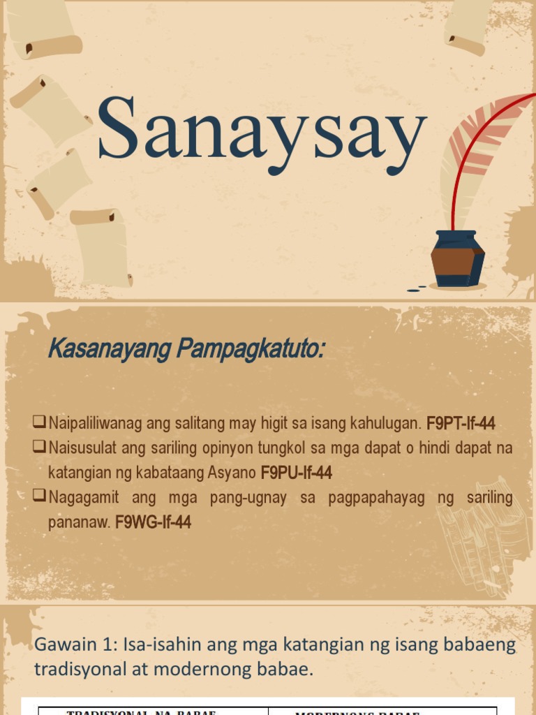 SANAYSAY | PDF