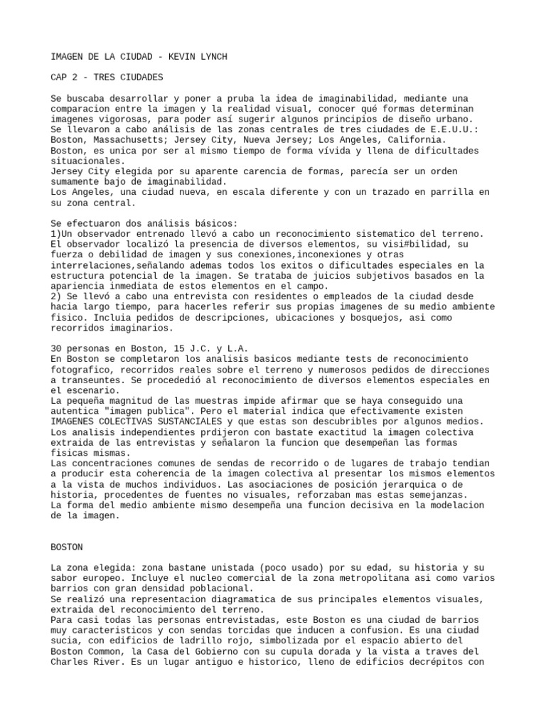 La Imagen de La Ciudad - Cap 2 | PDF | Bostón | Naturaleza