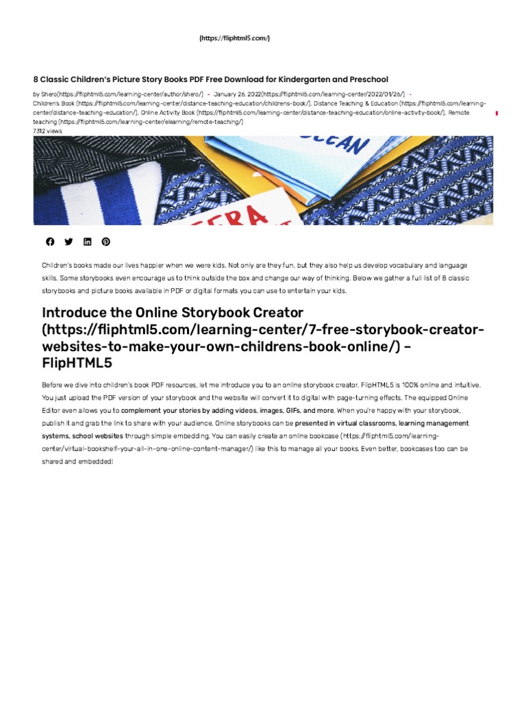 8 Classic Children's Picture Story Books PDF Free Download For ...