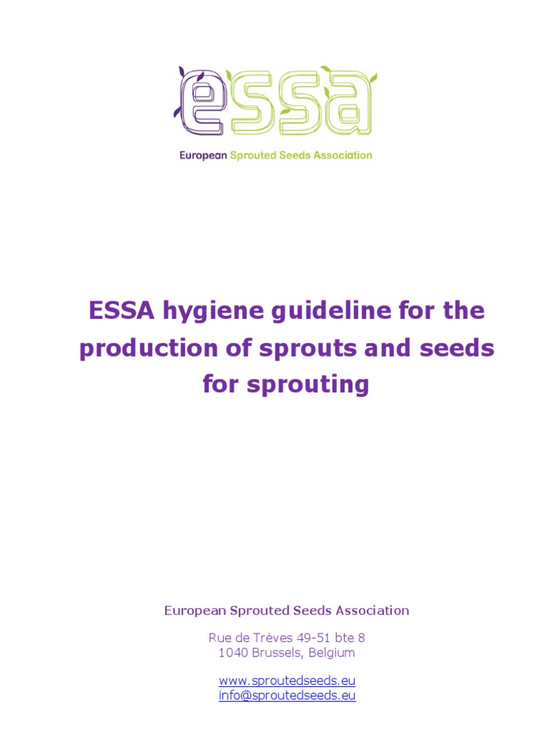 Biosafety FH Guidance Essa Sprouts-And-Seeds en | PDF | Food Safety | Foods
