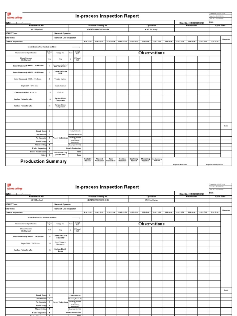 In Process Inspection | PDF | Machining | Business Process