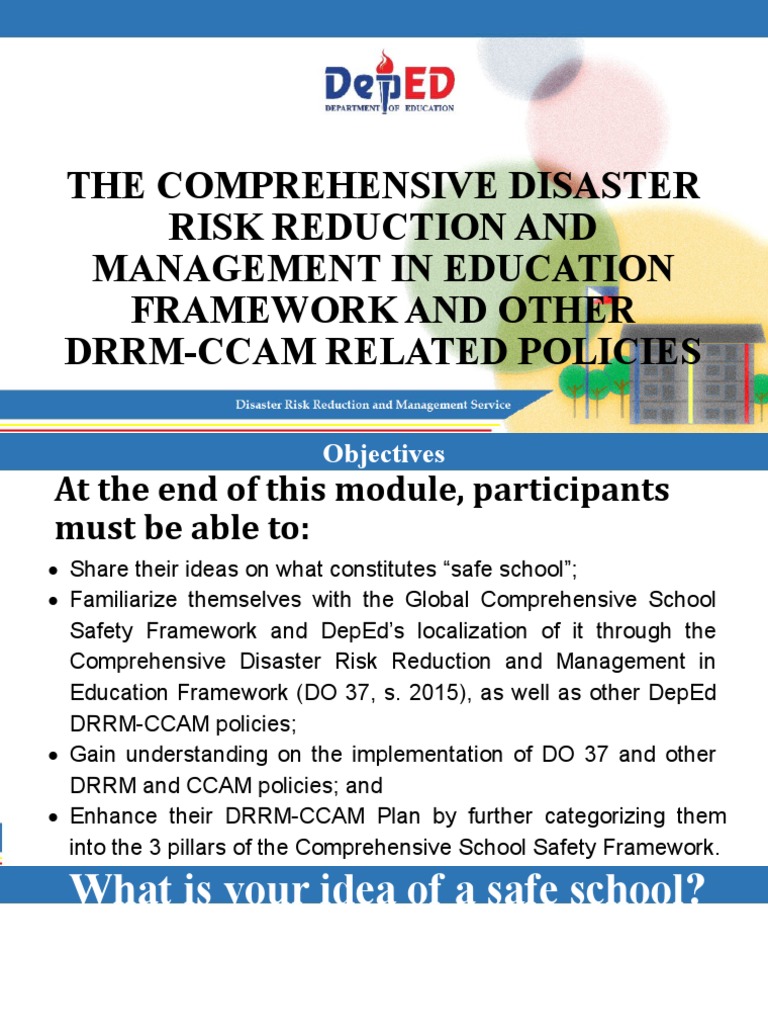 Presentation - The Comprehensive DRRM in Education Framework | PDF