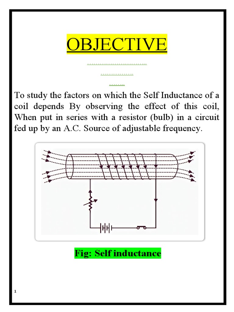 Factors Affecting the Self Inductance of a Coil: An Experimental Study ...