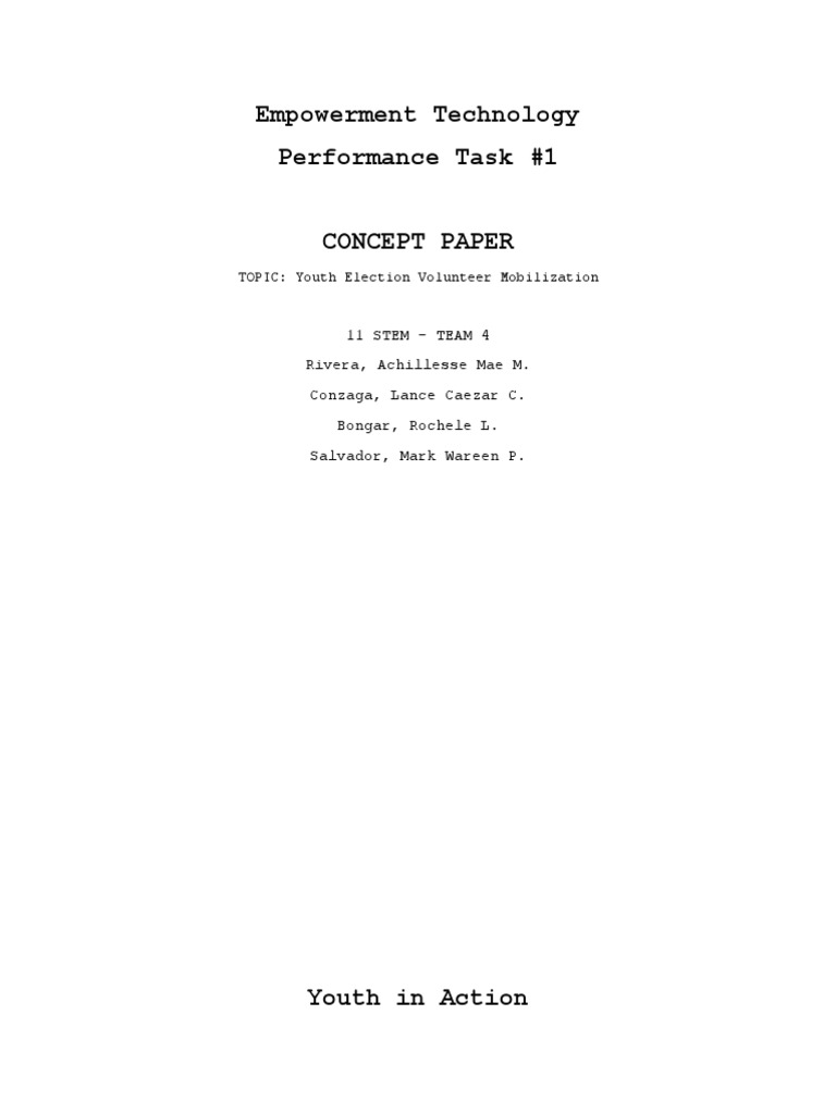 Concept Paper | PDF | Leadership | Cognitive Science