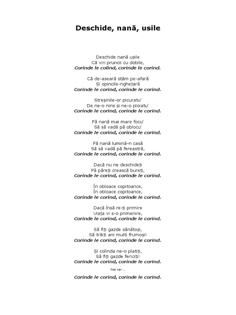 Deschide Nana Usile | PDF