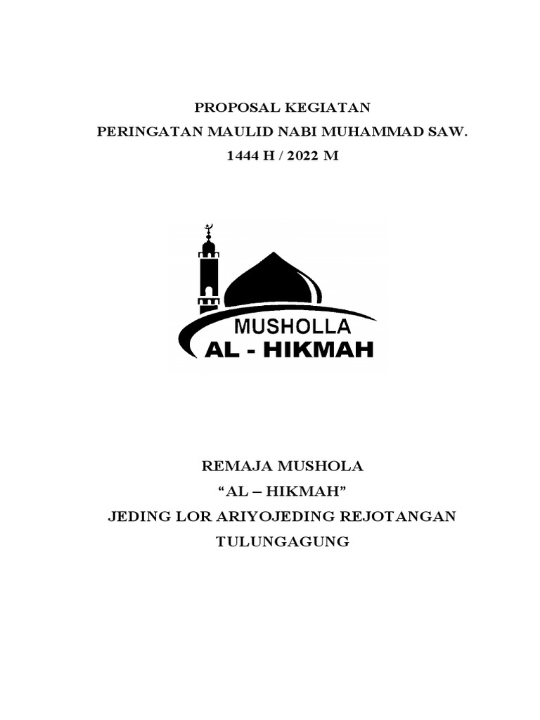 Proposal Maulid Nabi | PDF