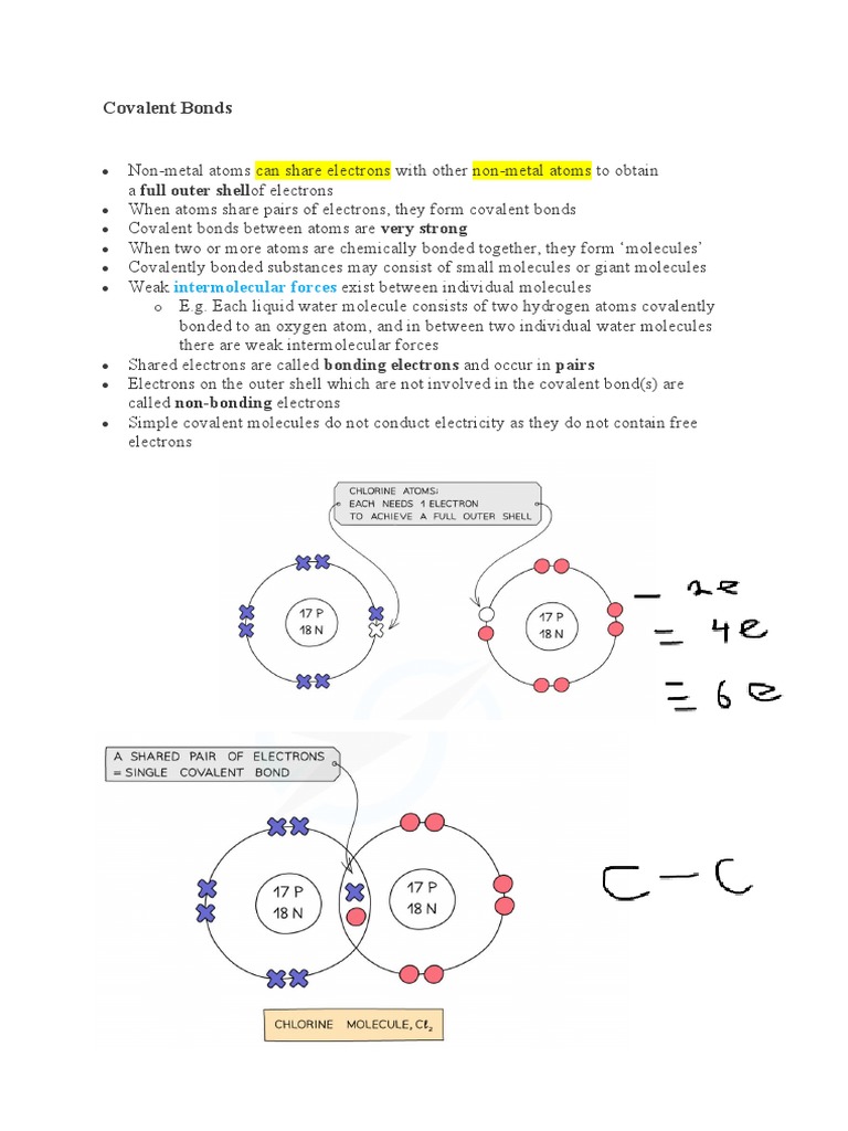 Covalent Bonds | PDF