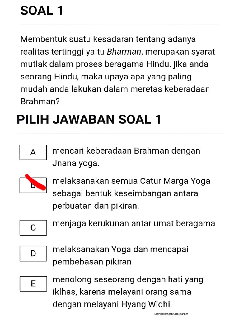 Sesi 2 E Rohani Soal Dan Jawaban | PDF