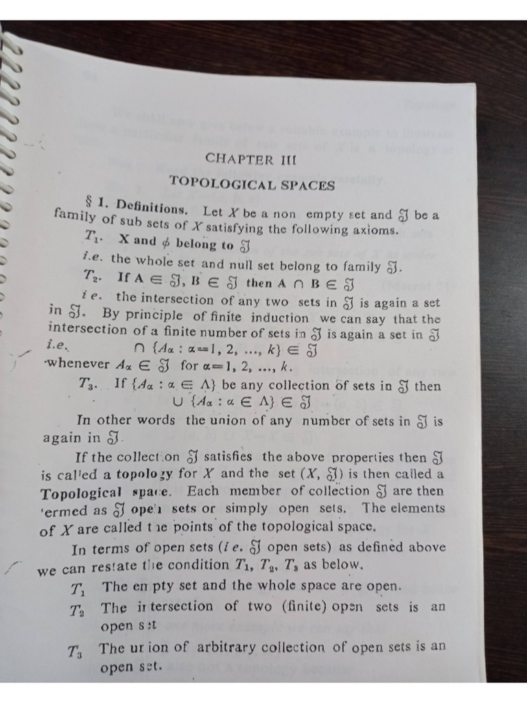 Topology Spaces Pdf