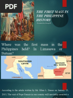 Evidences of The First Mass in The Philippines in Masao, Butuan | PDF