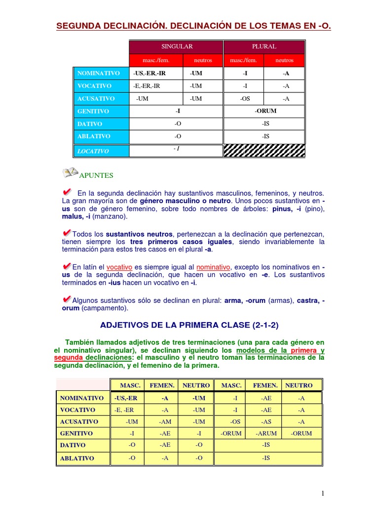 EJ. 1 y 2 DECL.2-1-2. V. ACTIVA | PDF | Género gramatical | Relaciones sintácticas