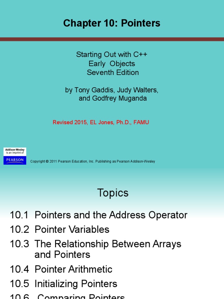 Chapter10 Pointers Download Free Pdf Pointer Computer Programming Parameter Computer 