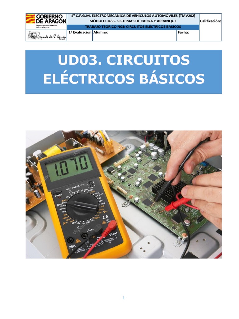 TMV202 0456SCA TTN3. Circuitos Eléctricos Básicos | PDF | Resistencia ...