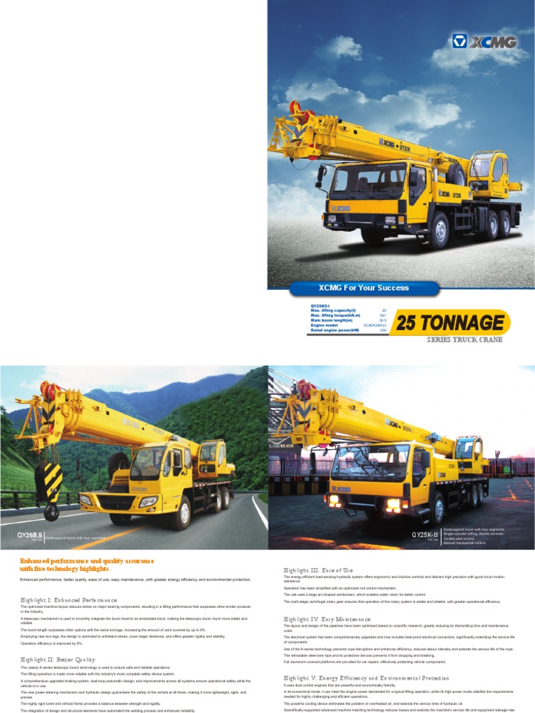XCMG Truck Crane Qy25k II | PDF | Crane (Machine) | Vehicles